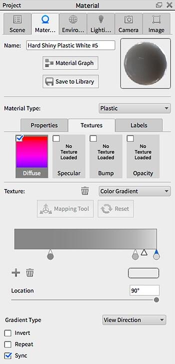 Cải Thiện Kết Xuất Sản Phẩm Trắng Bằng Keyshot Color Gradient Texture Irender Với Keyshot