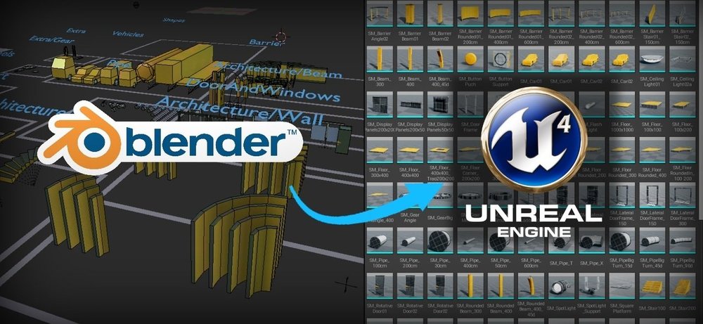 Cách nhập mô hình từ Blender sang Unreal Engine 4 - iRender