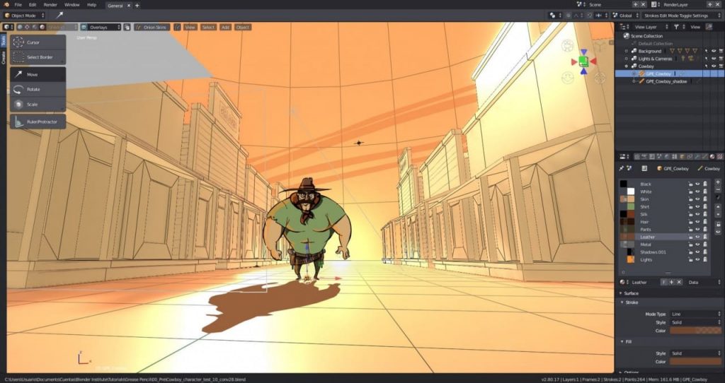 Tìm hiểu về Grease Pencil trong Blender với iRender Cloud Rendering