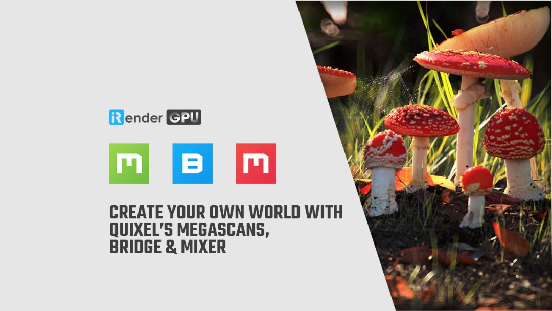Tạo thế giới riêng với Quixel’s Megascans, Bridge & Mixer - irender.vn