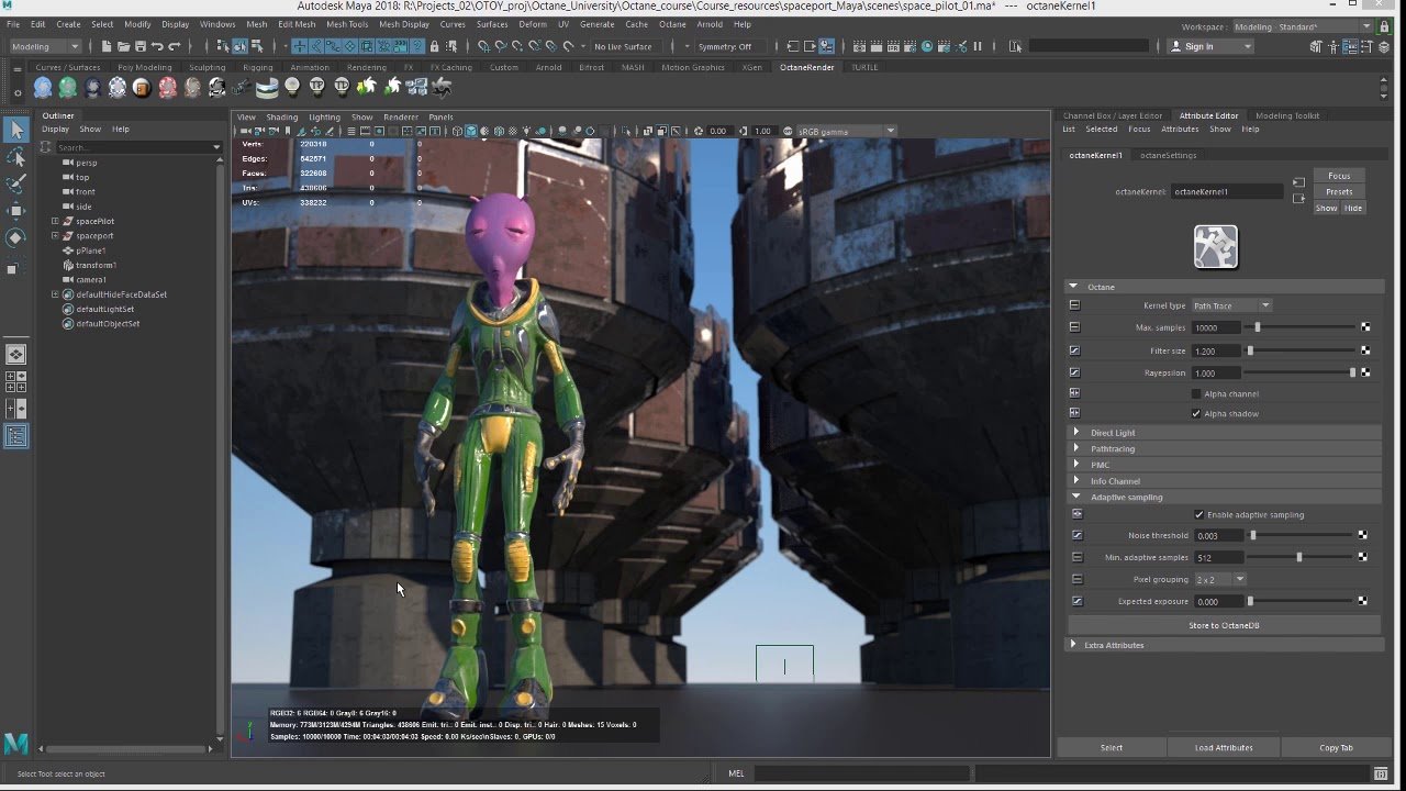 Kết xuất cùng GPU trong Autodesk Maya - irender.vn