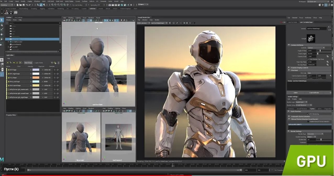 Kết xuất cùng GPU trong Autodesk Maya - irender.vn