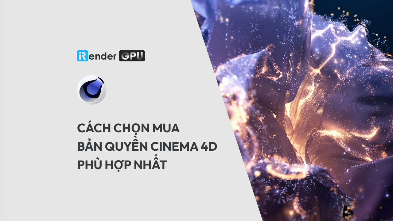 Cách chọn mua bản quyền Cinema 4D phù hợp nhất