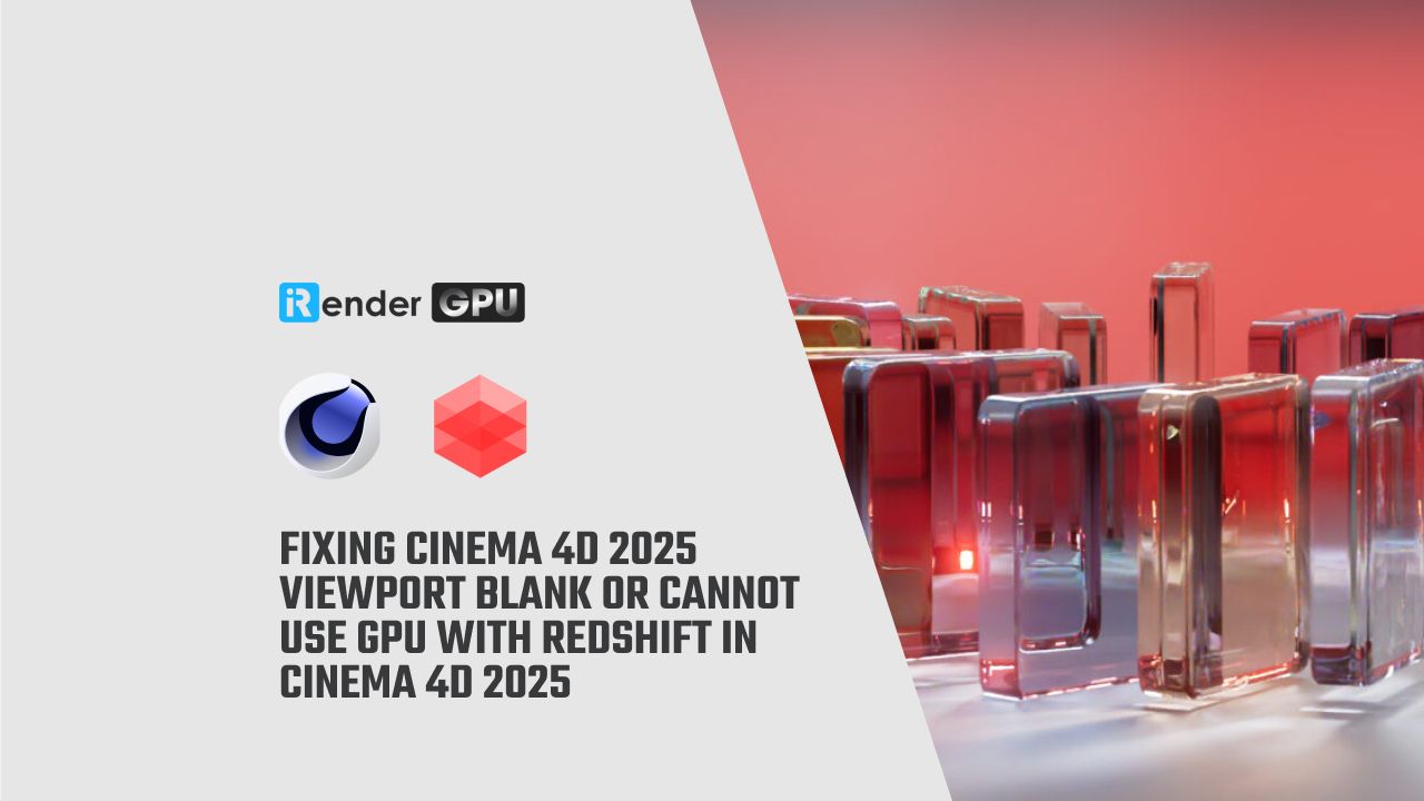 Sửa lỗi viewport Cinema 4D 2025 bị trống hoặc không thể sử dụng GPU với Redshift trong Cinema 4D ...