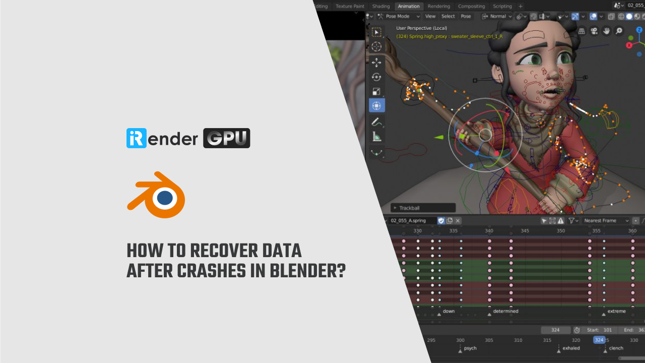 Cách khôi phục dữ liệu khi Blender bị crash - Blender Render Farm