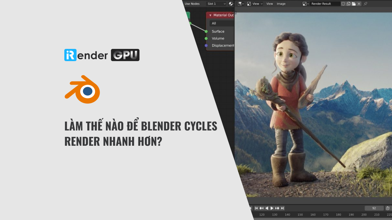 Làm thế nào để Blender Cycles render nhanh hơn? - irender.vn